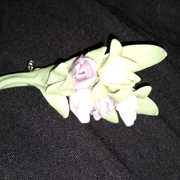 Jewelry | Porcelain Flower Brooch Pin | Poshmark